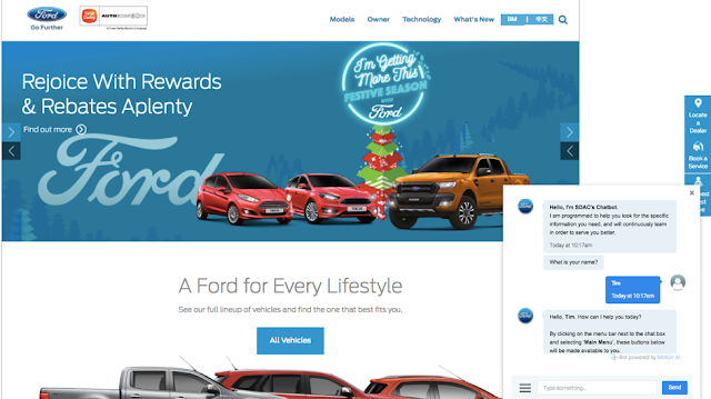 Ford Malaysia debuts Beta Chatbot and Multiple Language Option ...